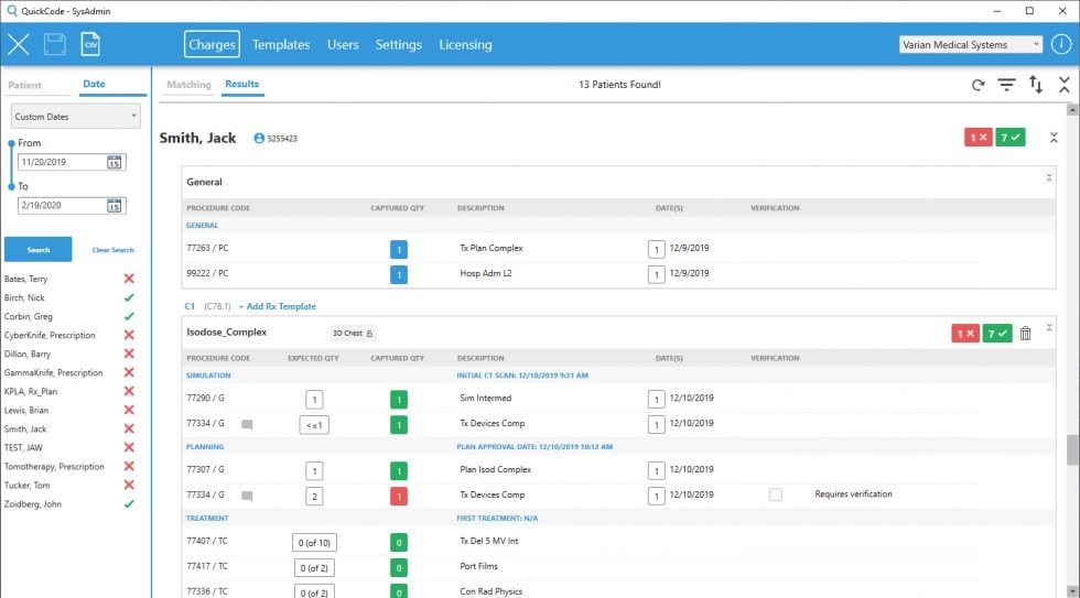 Introducing QuickCode: Automated Radiation Therapy Billing QA ...
